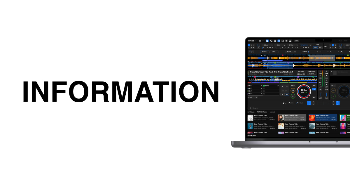 Información | rekordbox-software para DJ